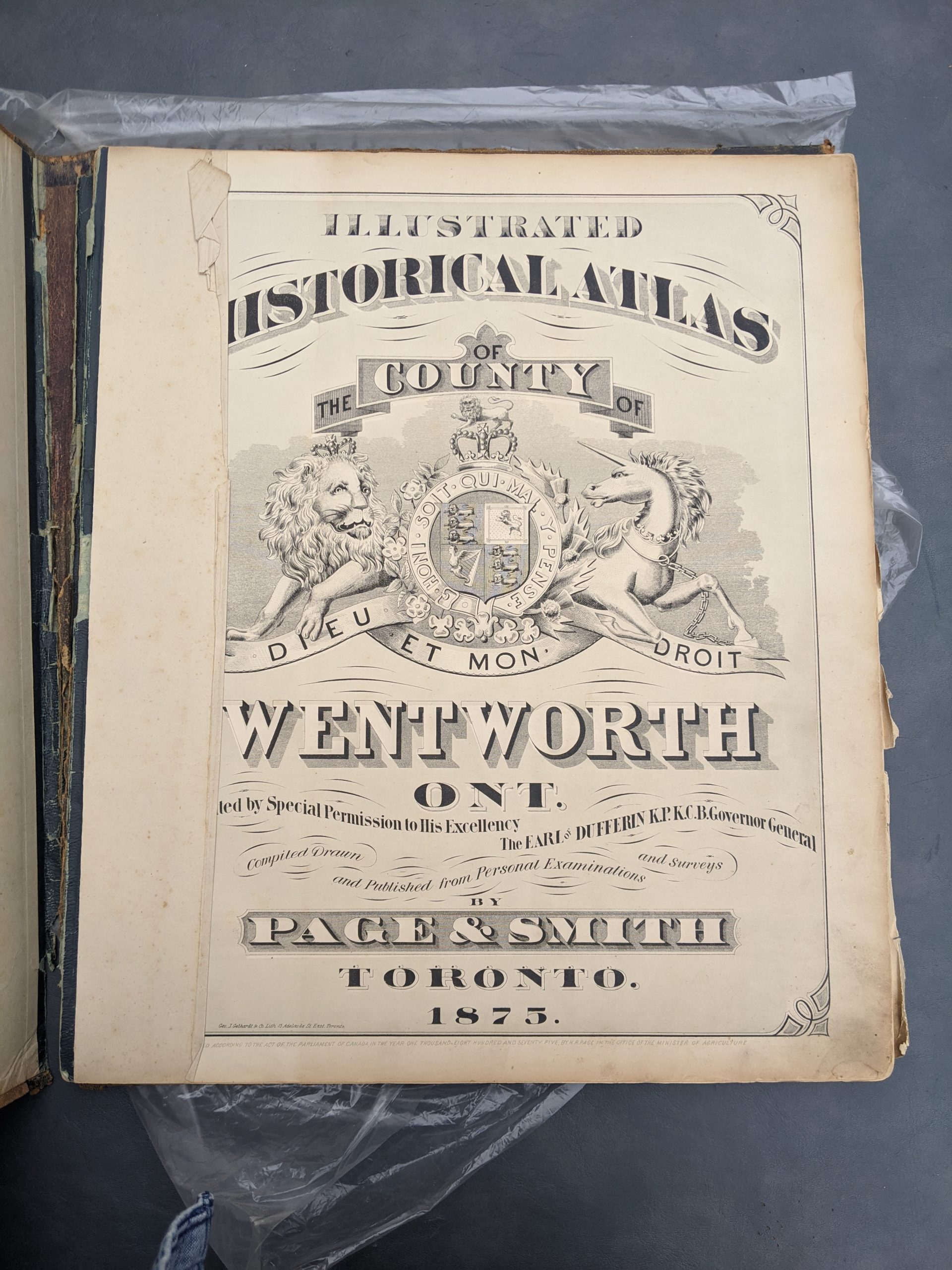 Historical Atlas of Wentworth County – Ontario Ancestors