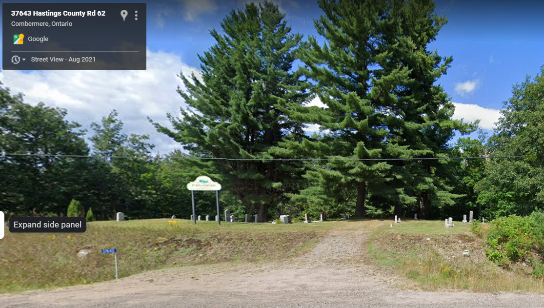 Hastings County – Bangor Township – Purdy Cemetery – Ontario Ancestors