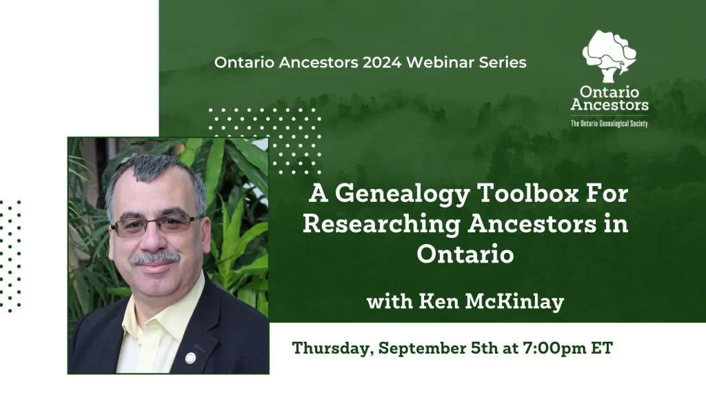 A Genealogy Toolbox for Researching Ancestors in Ontario – Ontario ...