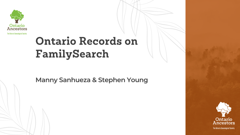 How To Trace Your Family History Using The Archives Of Ontario’s ...
