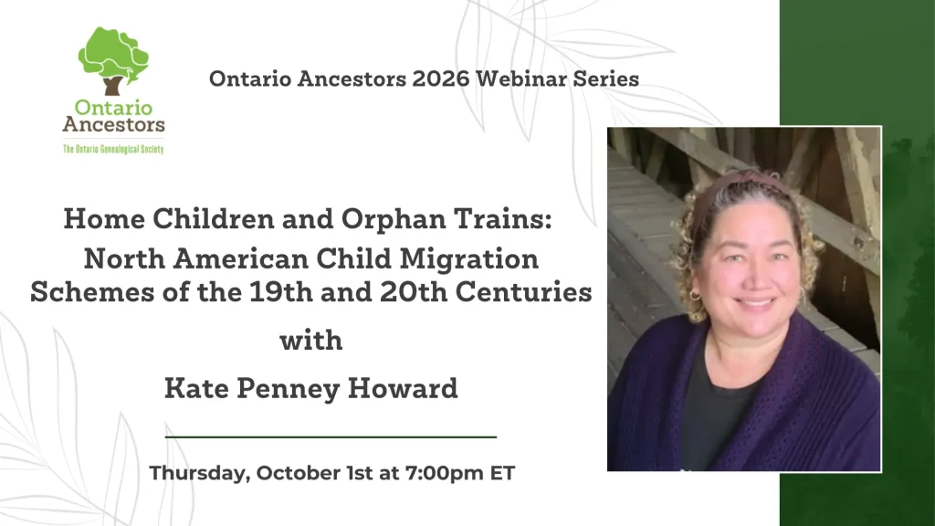 October Webinar | Home Children and Orphan Trains: North American Child ...